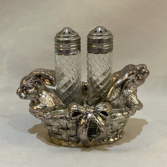 Arthur Court | Dining | Arthur Court Bunny Rabbit Basket Salt Pepper ...
